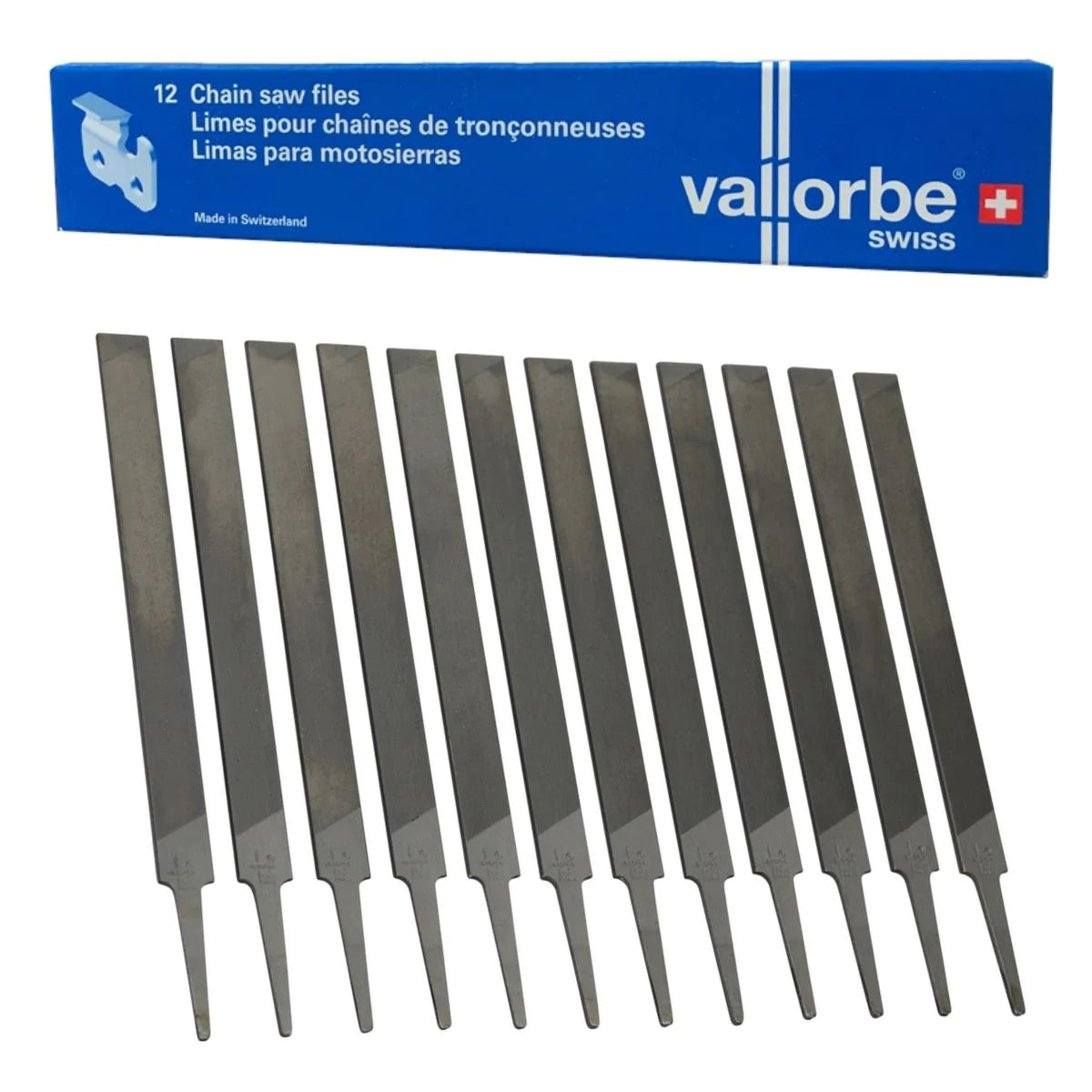 Vallorbe Chainsaw Files [LC2362-6] - Dozen Pack, Swiss Flat Files, Unc ...